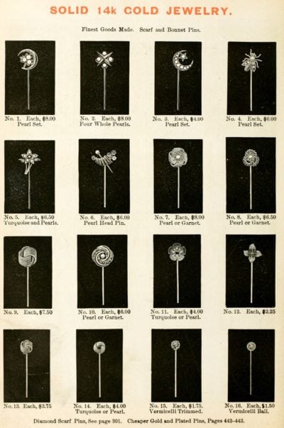 Antique stickpins & scarf pins: Jewelry from the Victorian & Edwardian ...