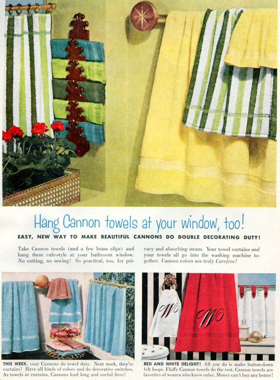 We found 50+ fun & funky vintage bath towels that will make you feel ...