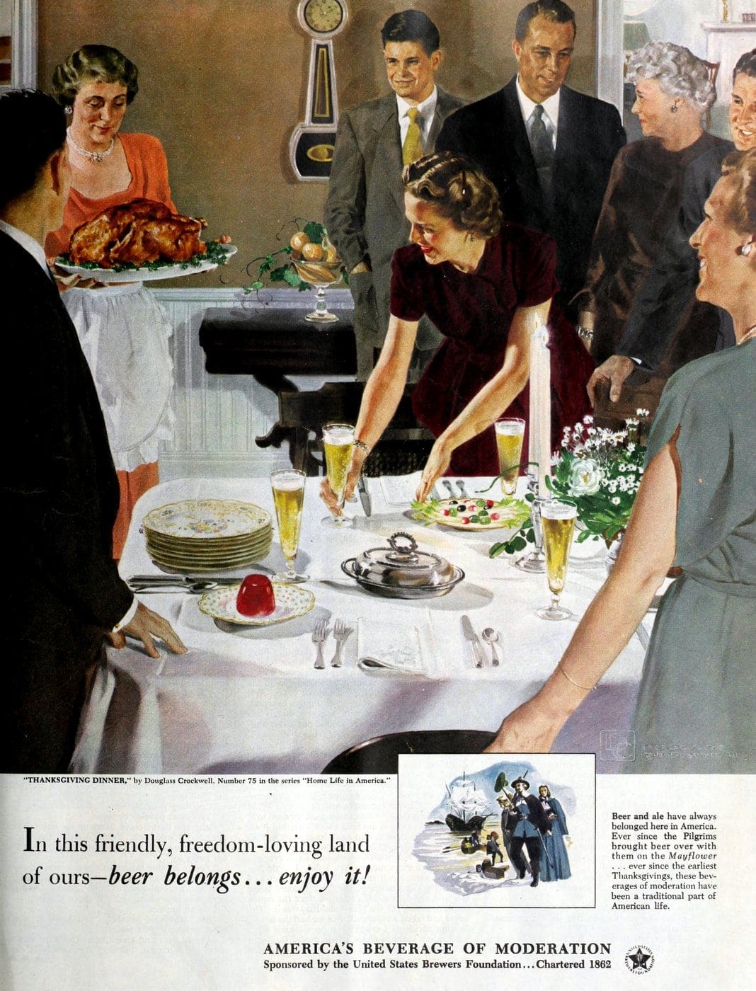 Beer belongs - enjoy it! 20 old-fashioned scenes from the 40s & 50s - Click Americana