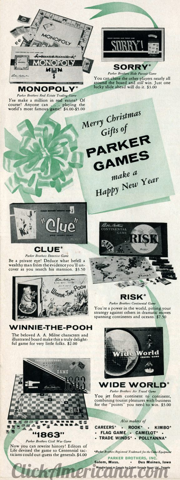 Popular vintage board games from the 60s - Click Americana