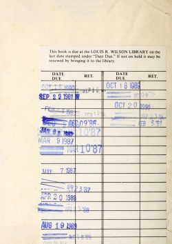 Vintage library checkout cards and due date slips: How a simple system ...