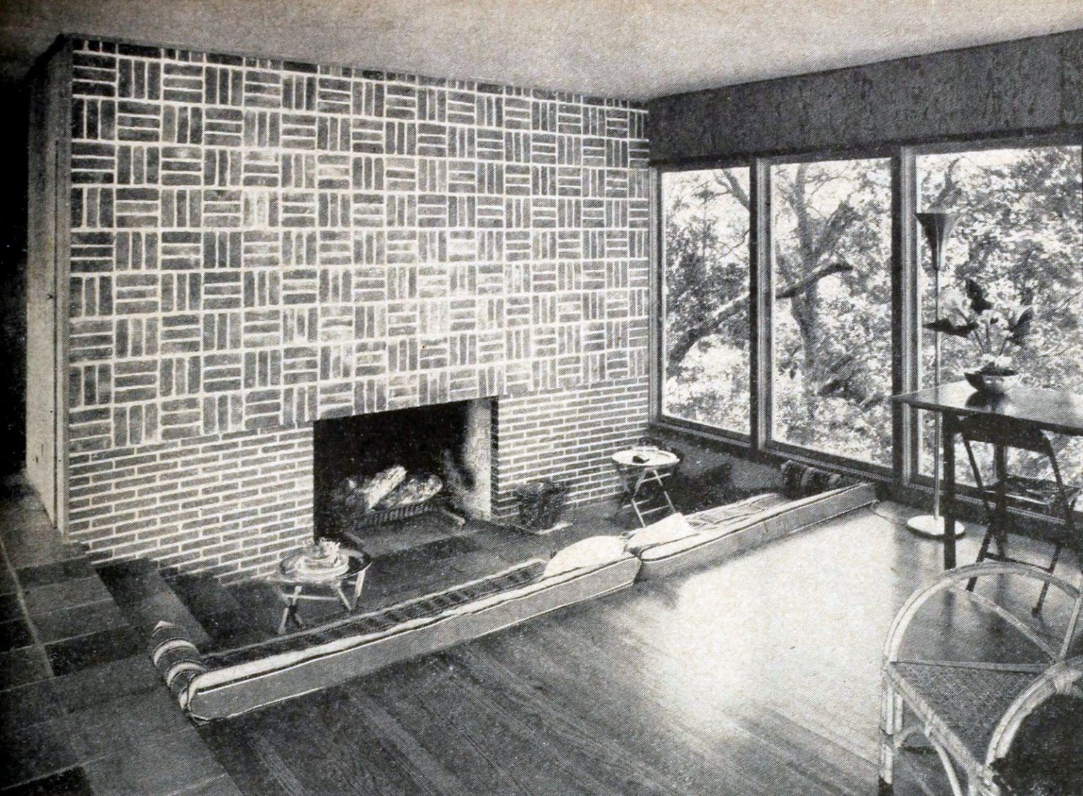 Vintage brick fireplaces: Warm & wonderful home decor from the 1950s ...