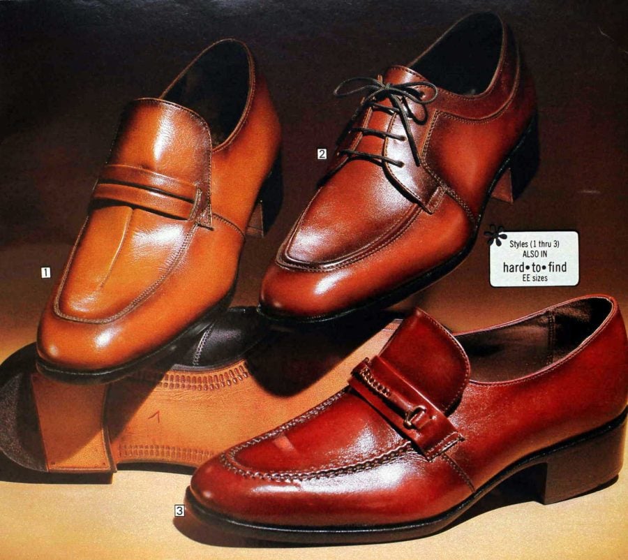 1970s men's shoes came in a variety of bold (and sometimes wild) styles - Click Americana