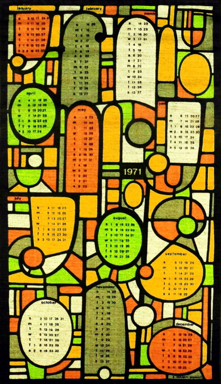 See 20 old-fashioned cloth calendars that lived on as kitchen ...