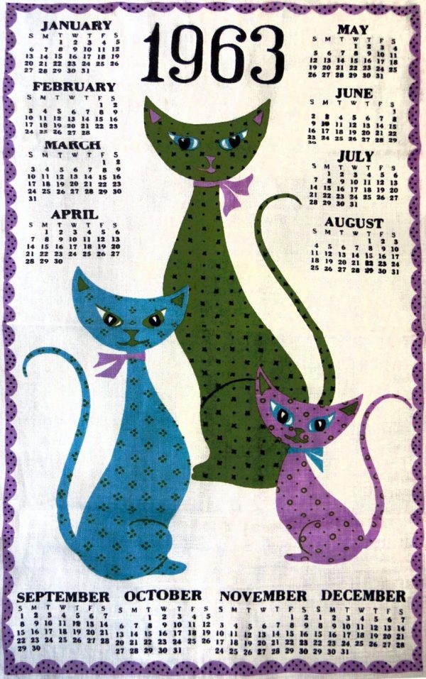 See 20 old-fashioned cloth calendars that lived on as kitchen ...