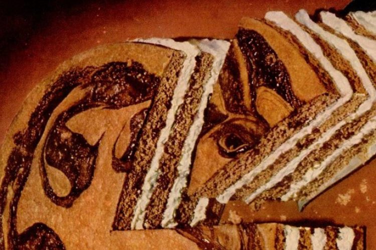 Classic chocolate & vanilla pinwheel cake recipe (1954) - Click Americana