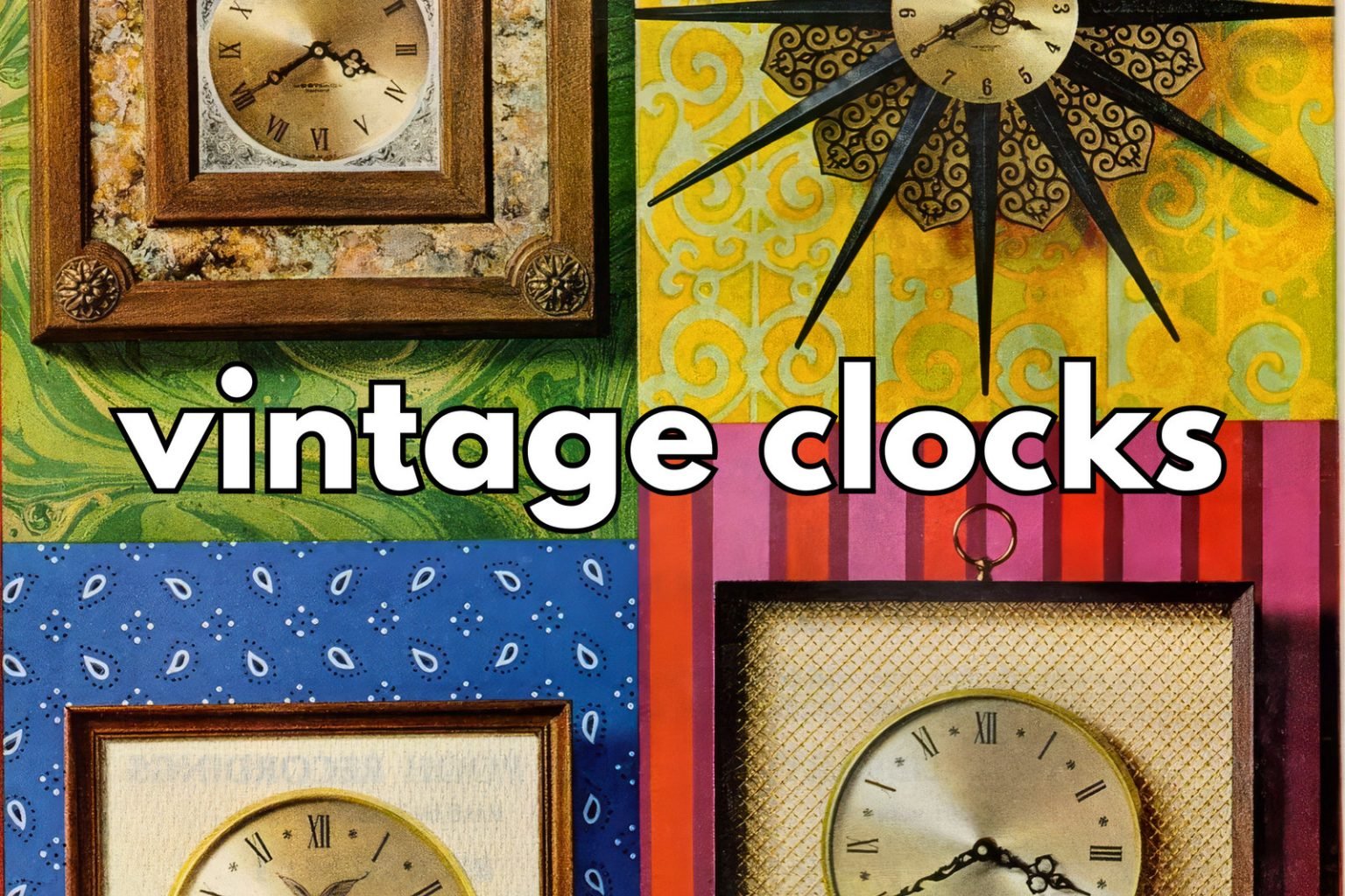 These 100 vintage clocks from the 1950s, 1960s & 1970s have timeless ...