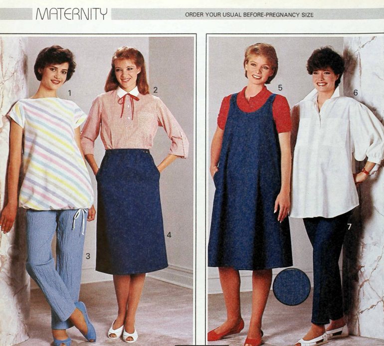 '80s maternity clothes: See these vintage pregnancy fashions for work ...
