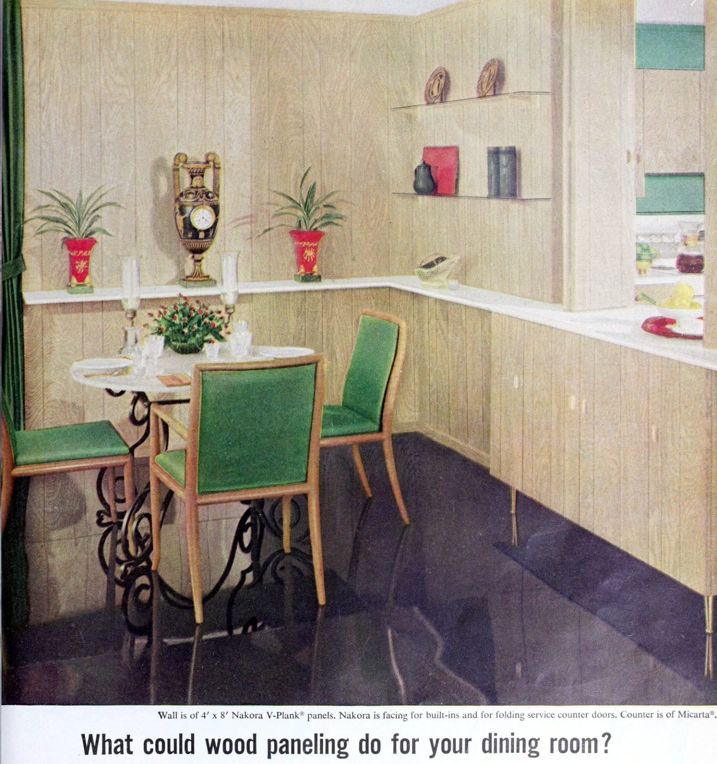 The vintage wall paneling in these 1950s & 1960s homes still works ...