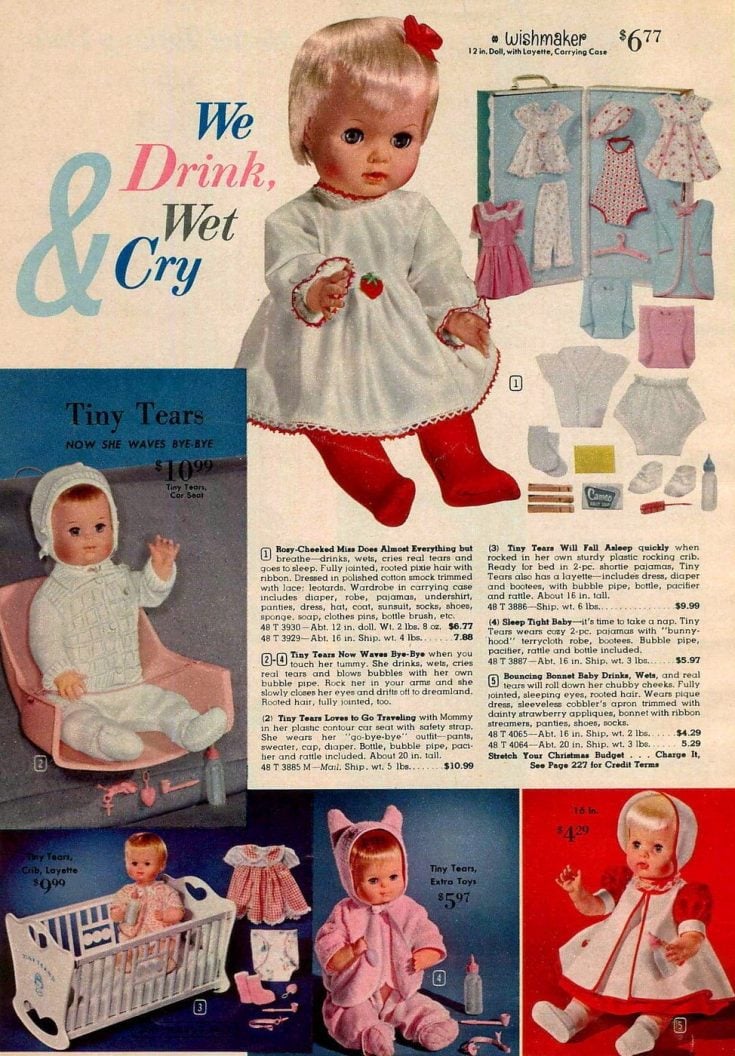 Vintage 60s dolls: Baby First Step, Betsy Wetsy, Swingy, Dancerina ...