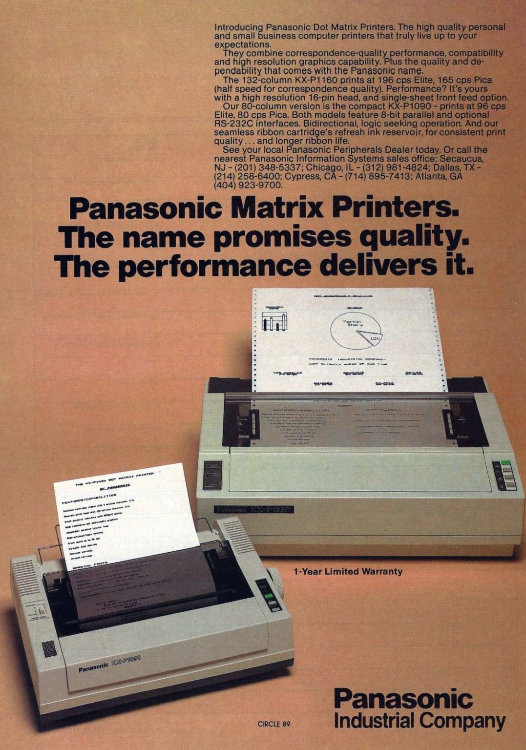 Remember vintage dot matrix printers like these from the 70s & 80s ...