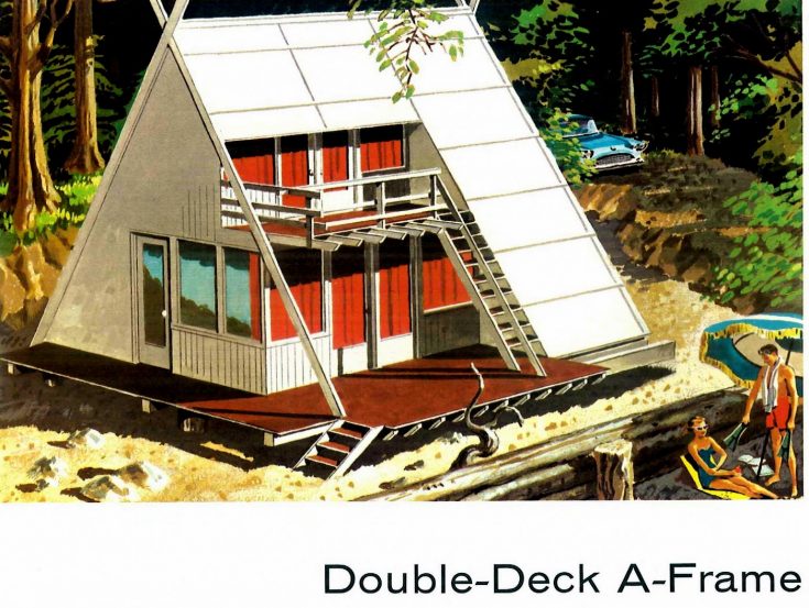 Vintage A-frame house plans for second homes & vacation cabins: 12 cool ...