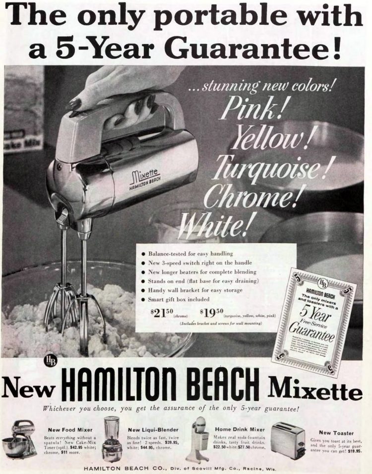 See 10 vintage portable electric hand mixers & beaters from the 50s ...