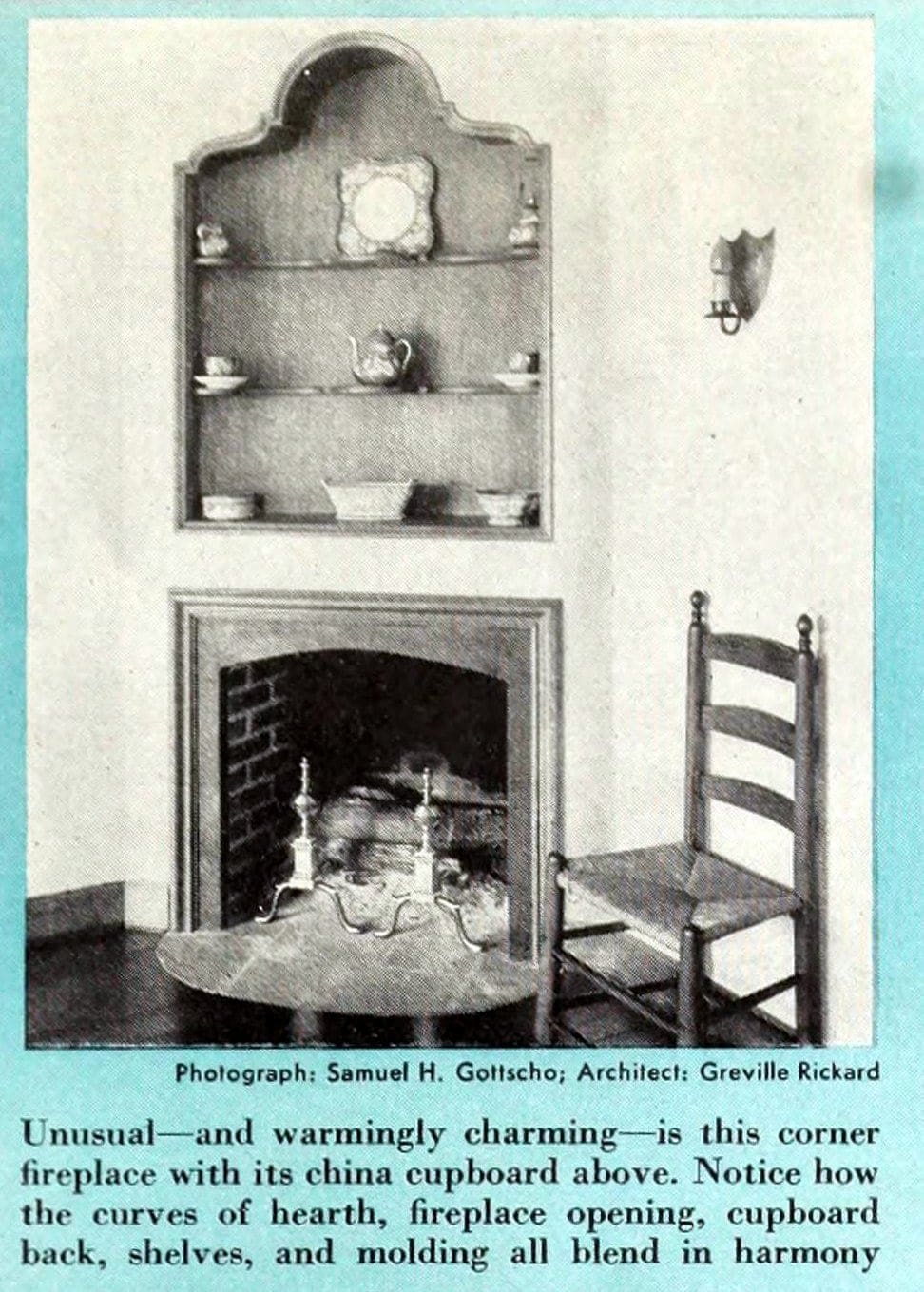 30 fantastic & timeless vintage fireplaces from the first half of the ...