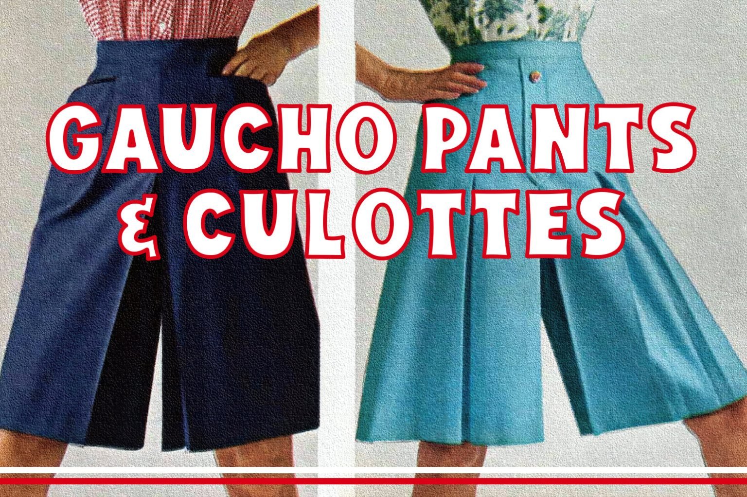 See vintage gaucho pants & culottes: These cute skirts were actually ...