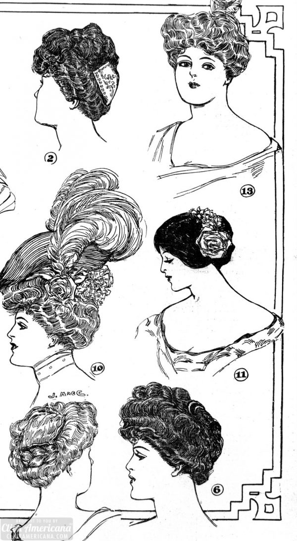 How to create vintage hairstyles: The ornate hairdos from 1906 - Click ...
