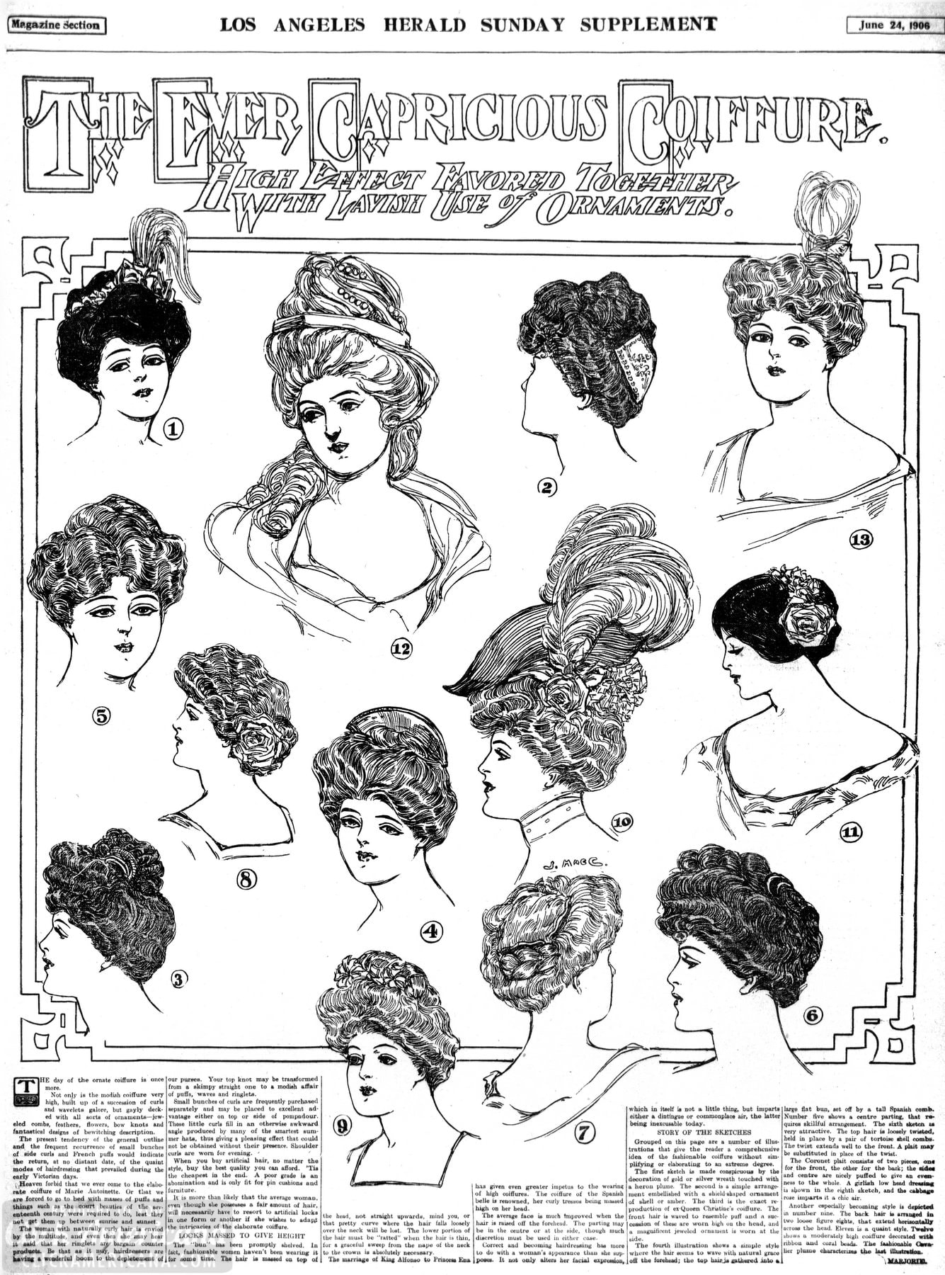 How to create vintage hairstyles: The ornate hairdos from 1906 - Click ...