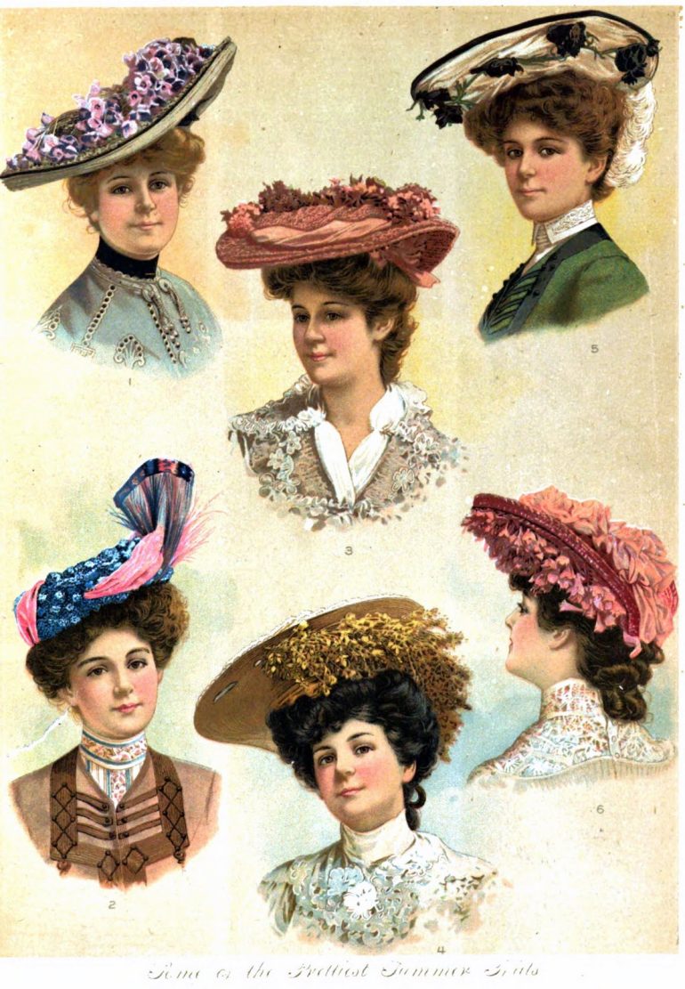 Vintage hats from the 1900s: What fashionable women were wearing at the ...