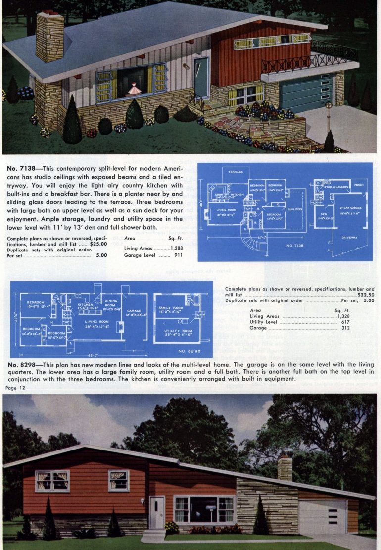 See 125 vintage ’60s home plans used to design & build millions of mid ...