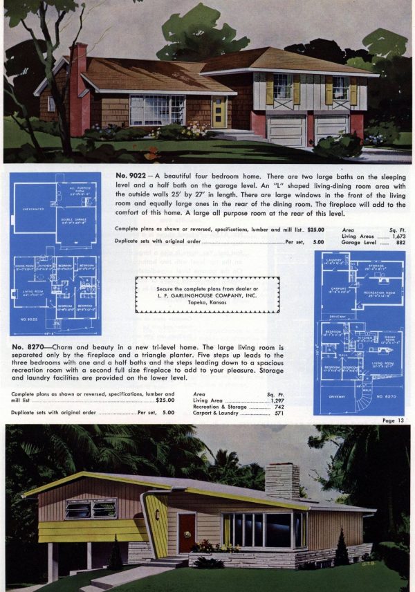 See 125 vintage ’60s home plans used to design & build millions of mid ...