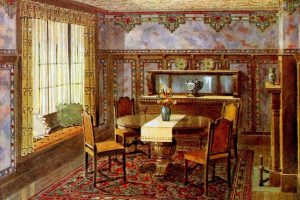 Vintage home wall decor from the 1910s, with 40 different room examples ...