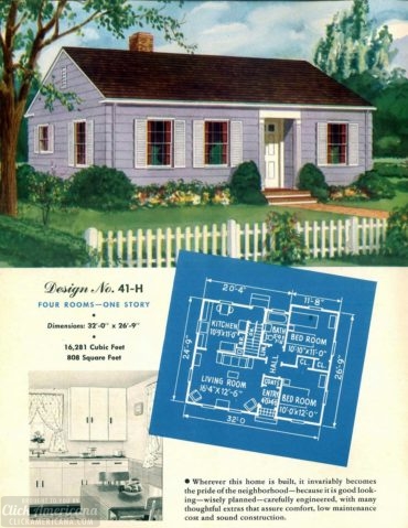 150 vintage 50s house plans used to build millions of mid-century homes ...