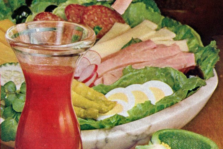 Classic green pea salad recipe (1970) - Click Americana