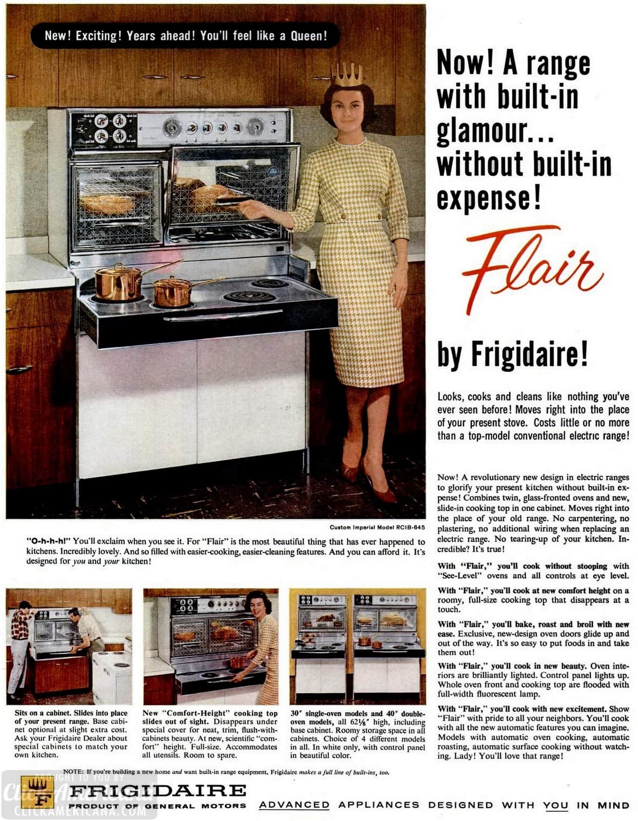 8 vintage sixties kitchens with Flair ranges: Pull-out electric stoves ...