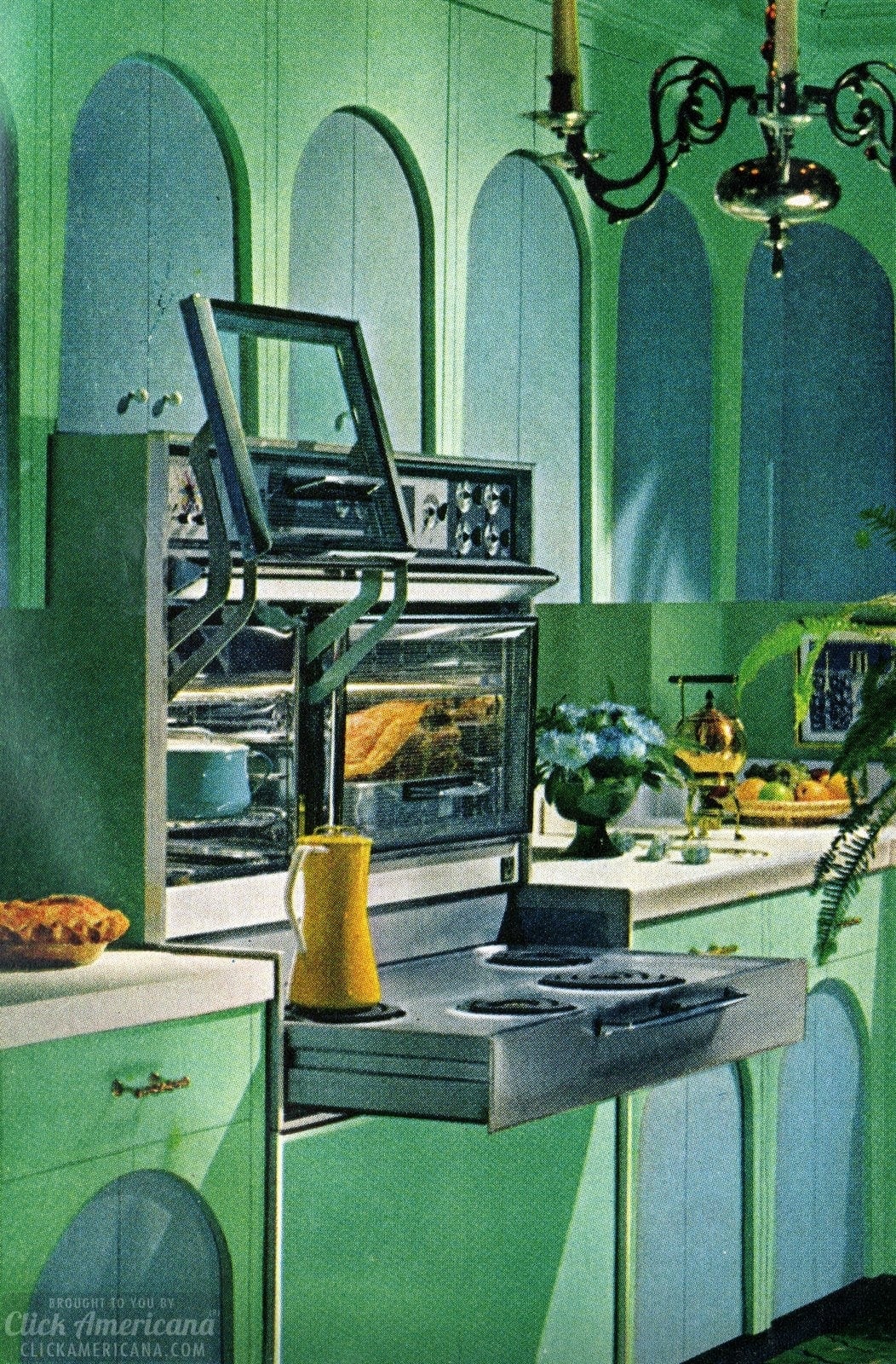 8 vintage sixties kitchens with Flair ranges: Pull-out electric stoves ...