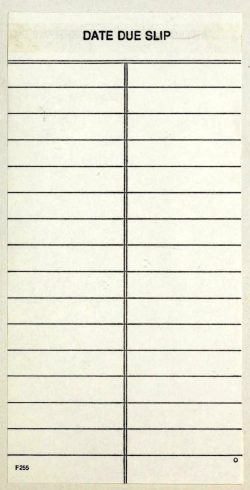 Remember vintage library checkout cards & due date slips? - Click Americana