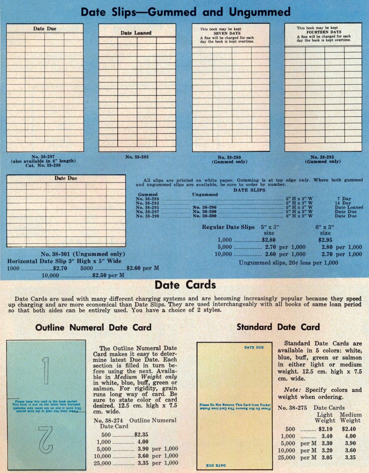 Vintage library checkout cards and due date slips: How a simple system ...