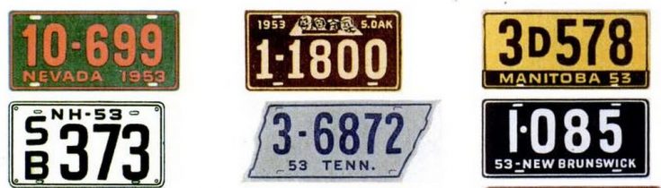Over 200 vintage license plates from every state show off decades of ...