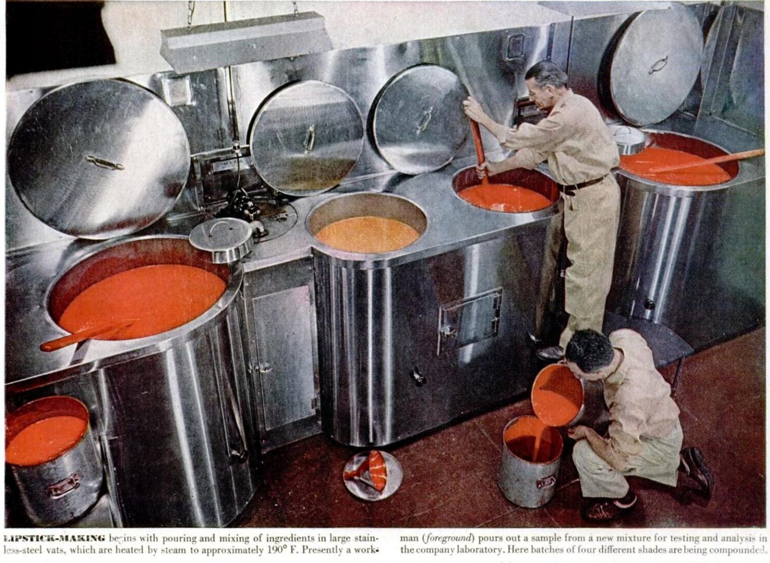 How is lipstick made? A fascinating behind-the-scenes look at 1940s ...