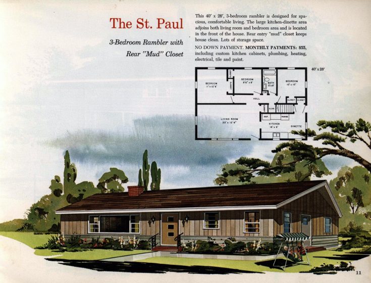 See 125 vintage ’60s home plans used to design & build millions of mid ...