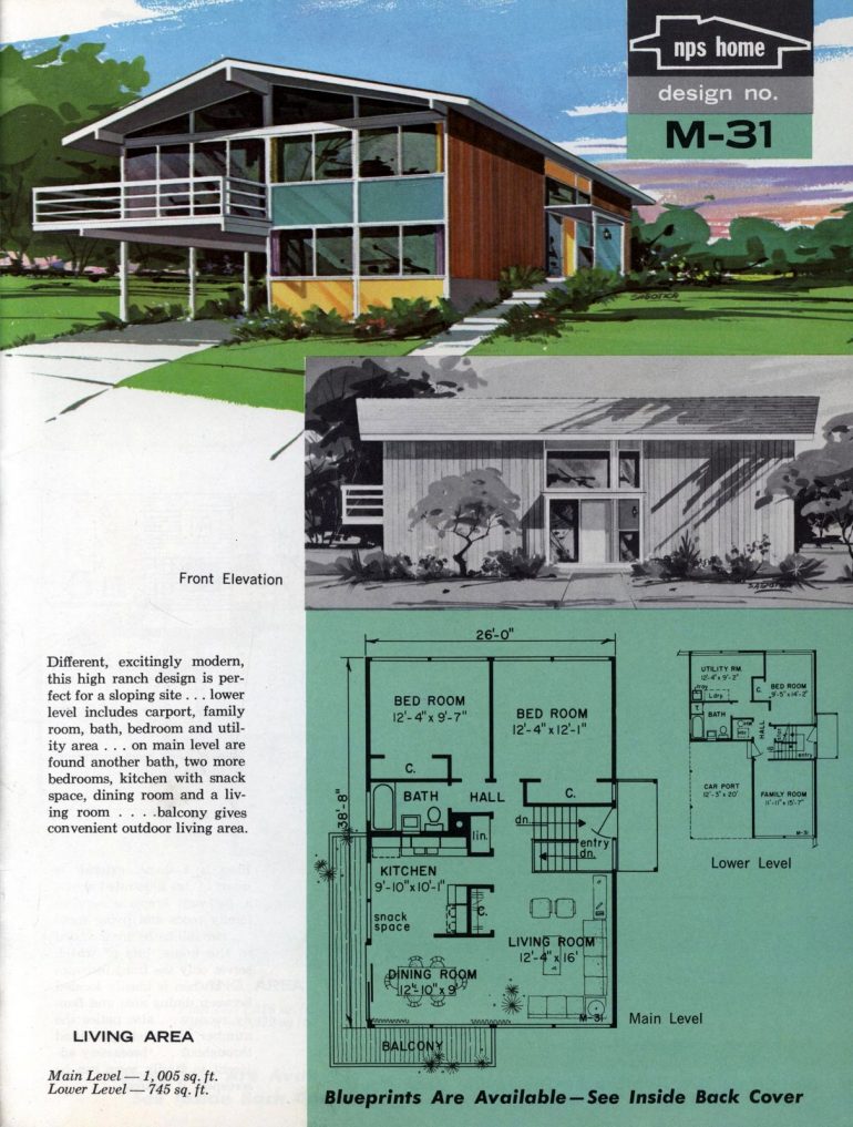 See 125 vintage ’60s home plans used to design & build millions of mid ...