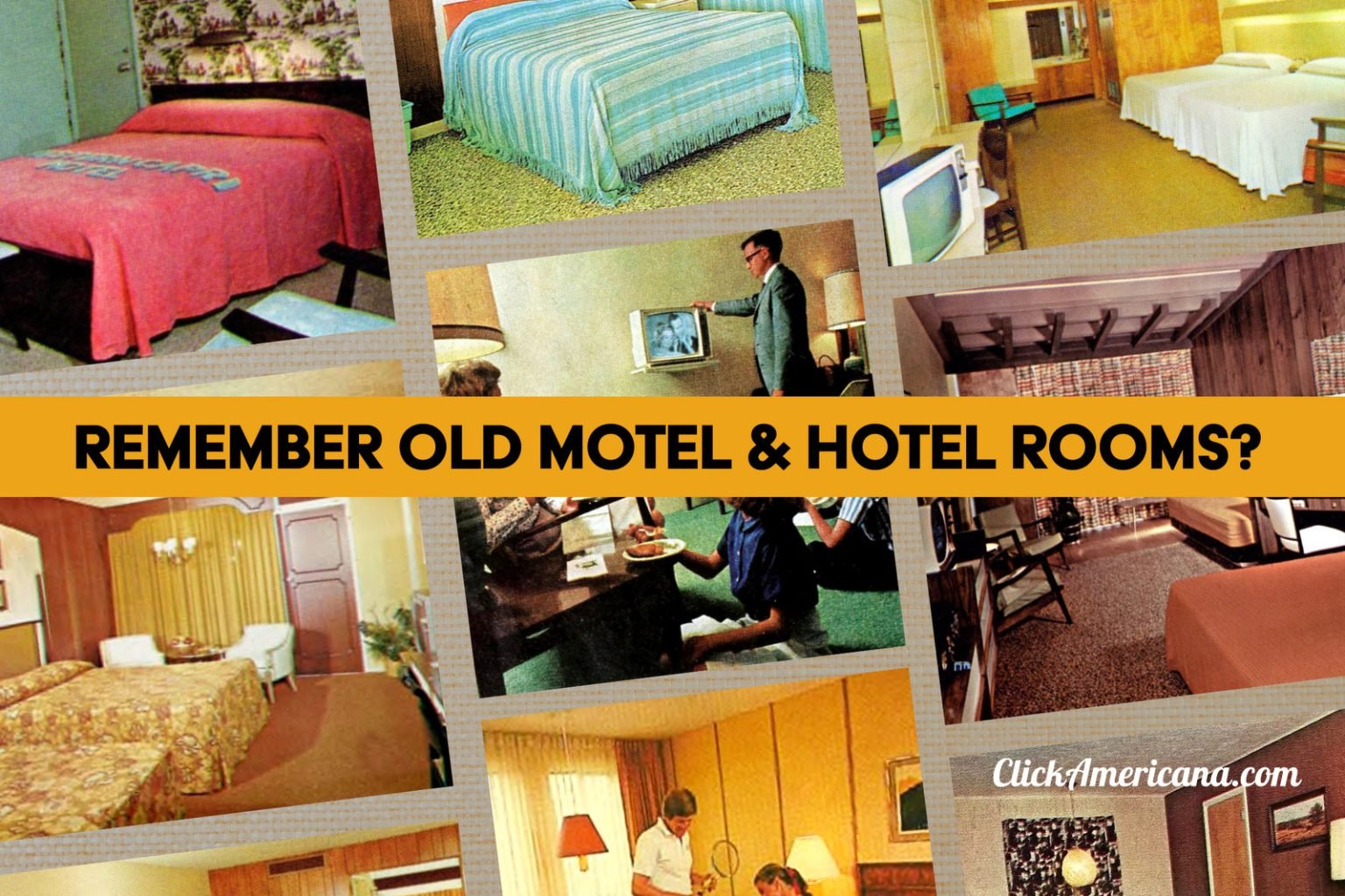 How do old hotel rooms compare to today's? Take a look back at 80 ...
