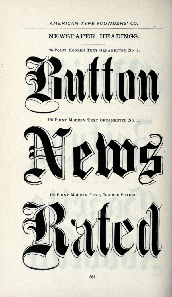 Like old-fashioned fonts: See dozens of vintage typefaces - Click Americana