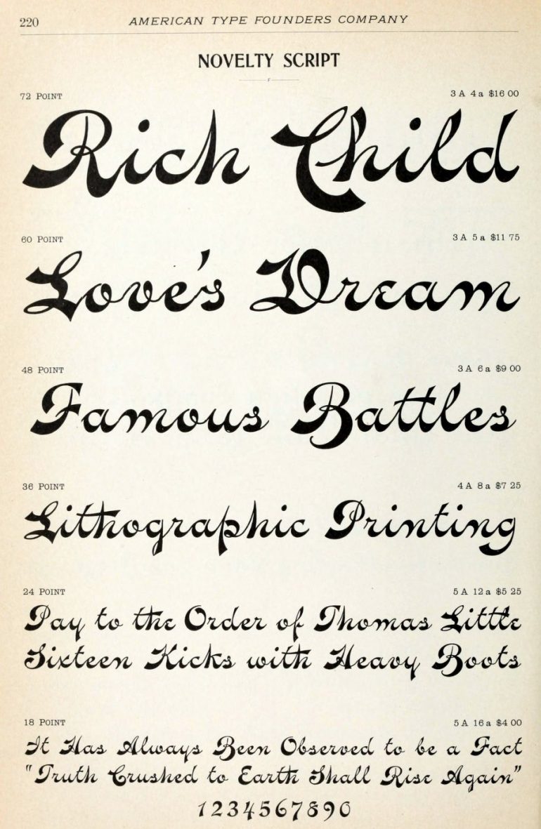 Like old-fashioned fonts: See dozens of vintage typefaces - Click Americana