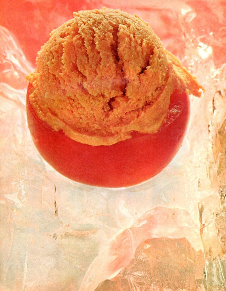Savory vegetable ice cream recipes from the 60s, made with tomatoes ...