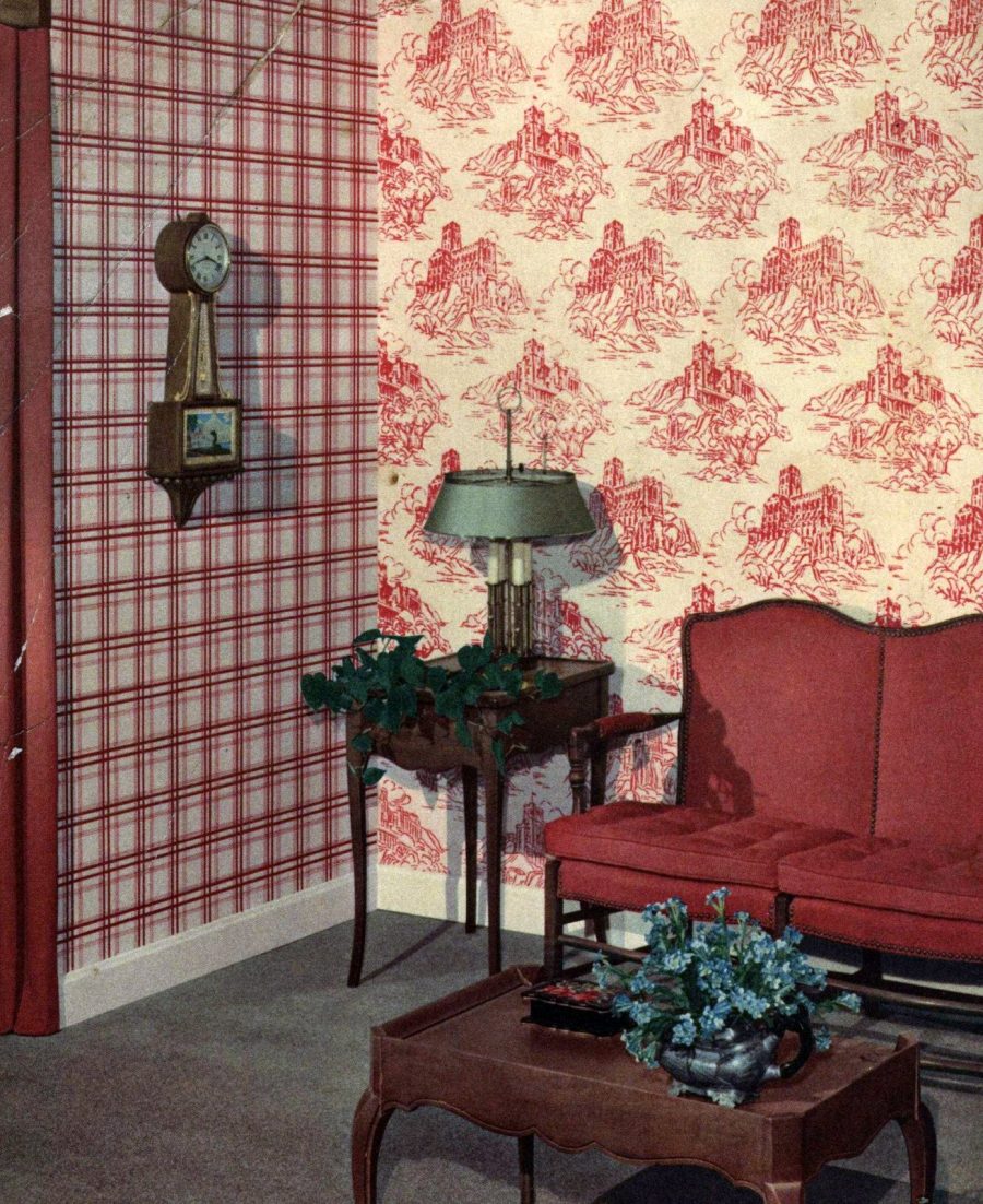 Vintage 1940s wallpaper: See 150 authentic wallpaper samples of popular ...