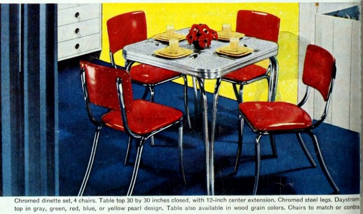 50 compact vintage dining room sets from the 40s & 50s with that ...