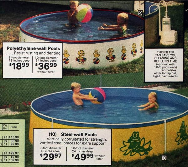 Vintage above-ground pools like these made swimming & summer water fun ...