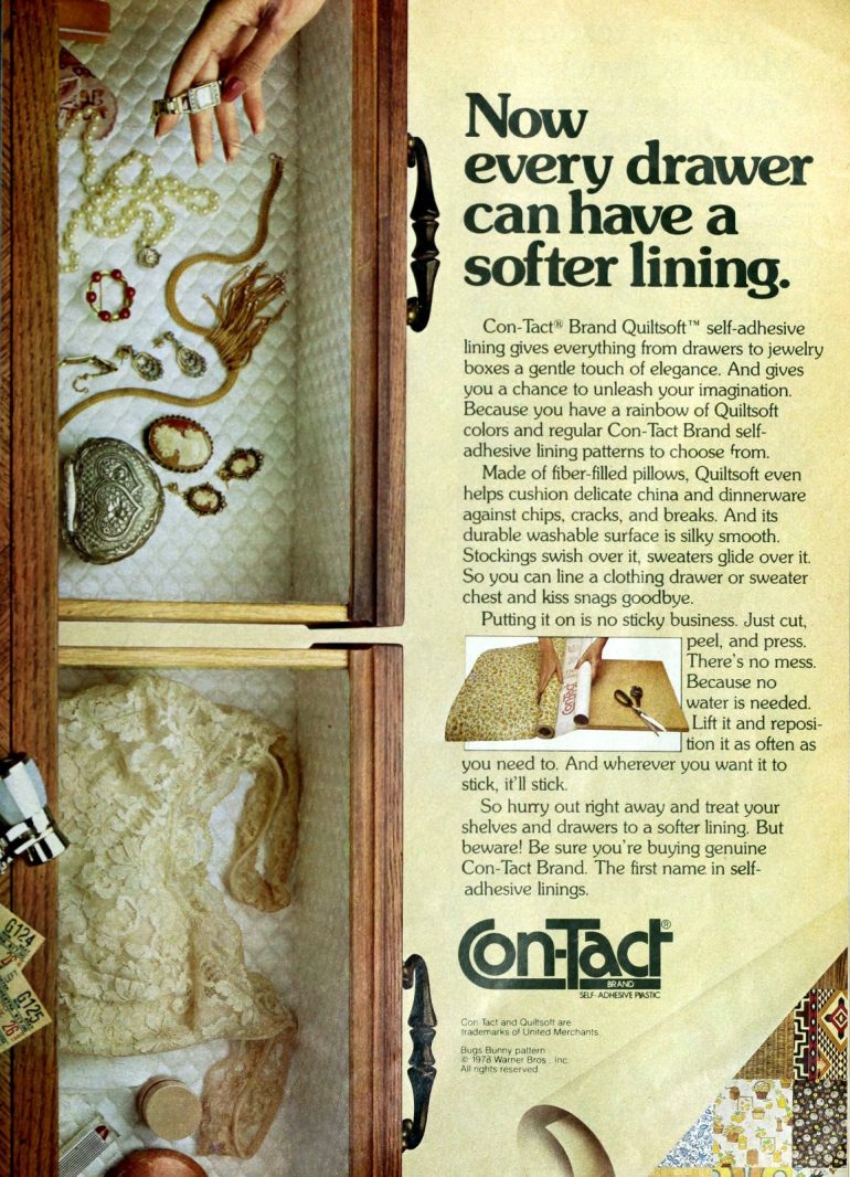 Not just shelf liner: Retro ConTact paper was an easy home decor ...