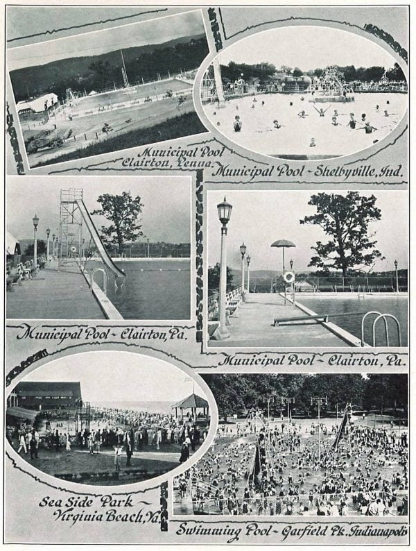 Huge old outdoor public swimming pools like these made summertime cool ...