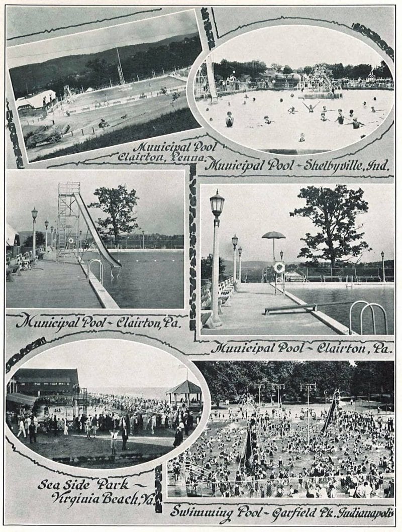 Huge old outdoor public swimming pools like these made summertime cool ...