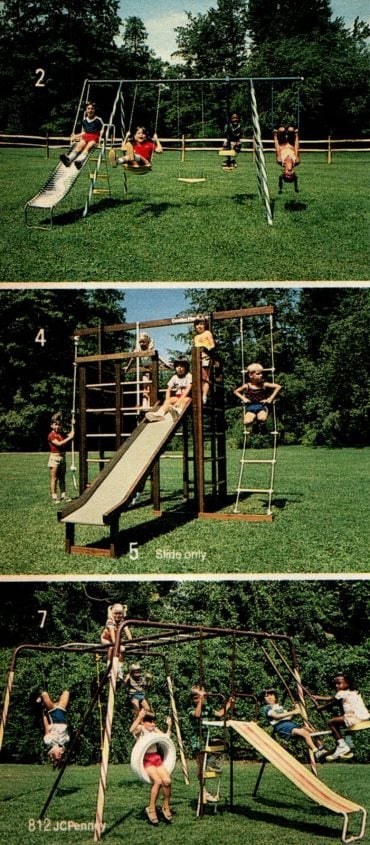 Check out these 36 vintage metal swing sets that offered backyard fun ...