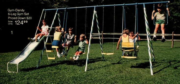 Check out these 36 vintage metal swing sets that offered backyard fun ...
