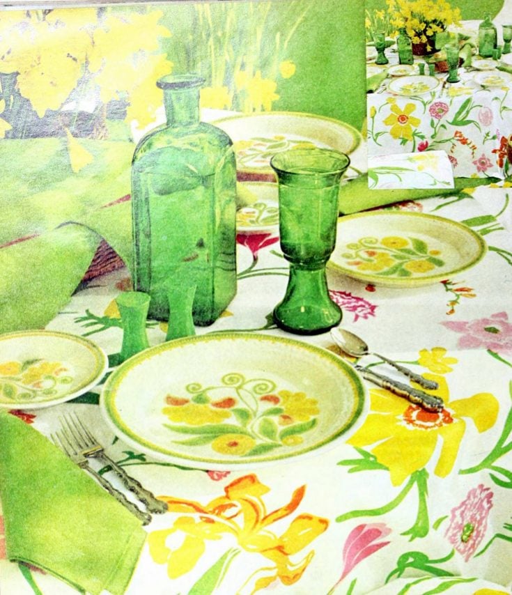112+ beautiful vintage 70s table setting ideas - Click Americana