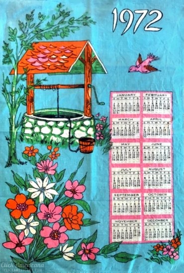 See 20 old-fashioned cloth calendars that lived on as kitchen ...