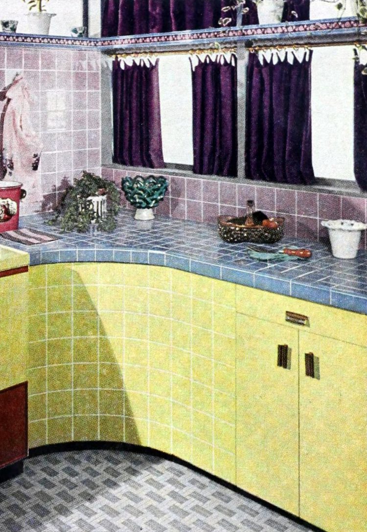31 vintage 1950s kitchen tile design ideas - Click Americana
